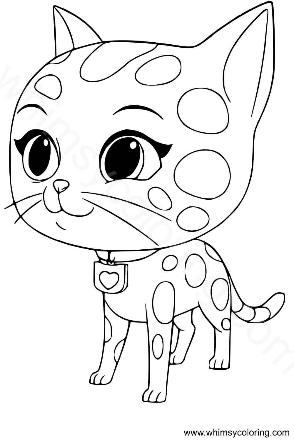 20 Free Printable SuperKitties Coloring Pages - Whimsy Coloring