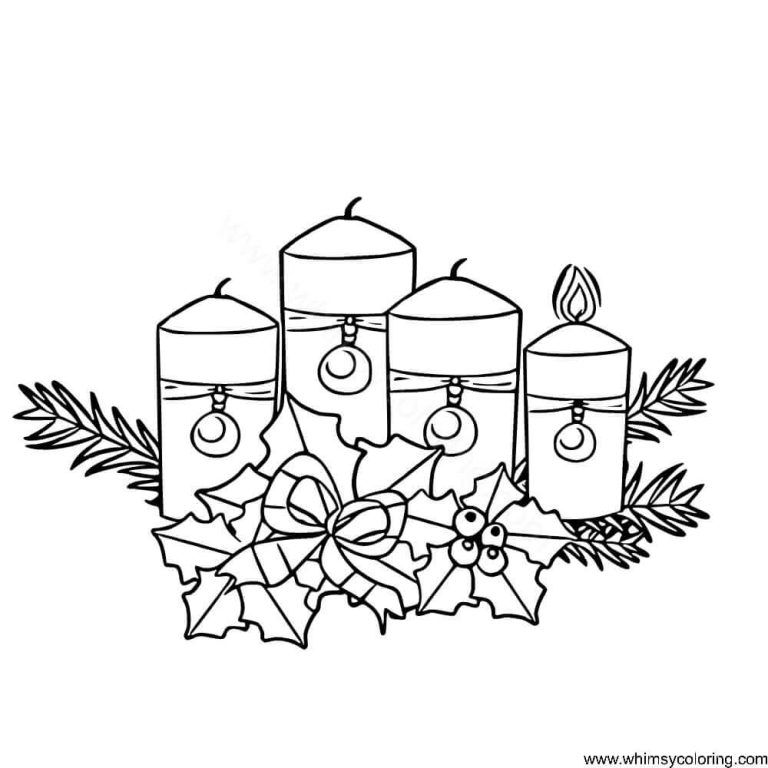 25 Free Christmas Advent Coloring Pages To Print - Whimsy Coloring