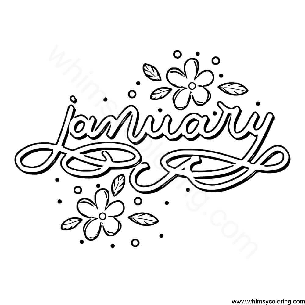 25 January Coloring Pages Printable - Whimsy Coloring