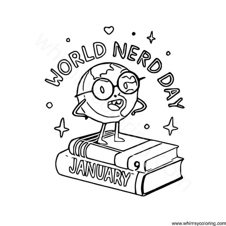 25 January Coloring Pages Printable - Whimsy Coloring
