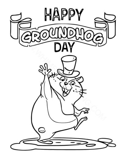 25 Free Printable Groundhog Day Coloring Pages - Whimsy Coloring