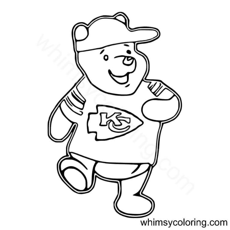 21 Free Kansas City Chiefs Coloring Pages Printable - Whimsy Coloring
