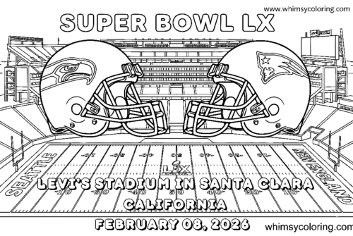 Superbowl 2009 Coloring Pages