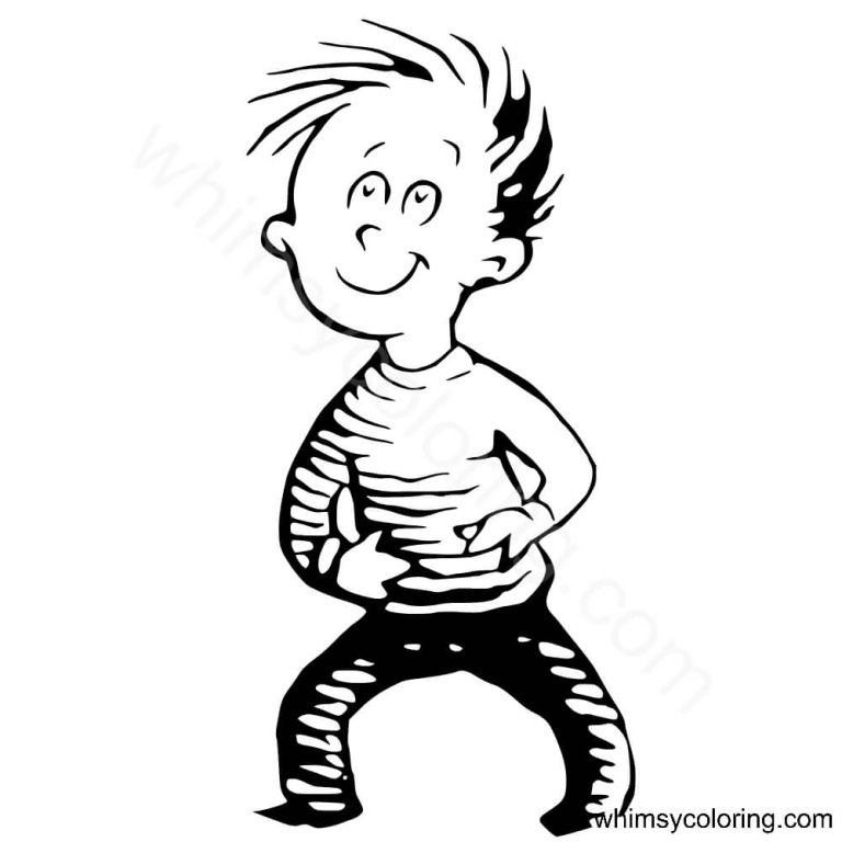 20 Free The Cat In The Hat Coloring Pages Printable - Whimsy Coloring