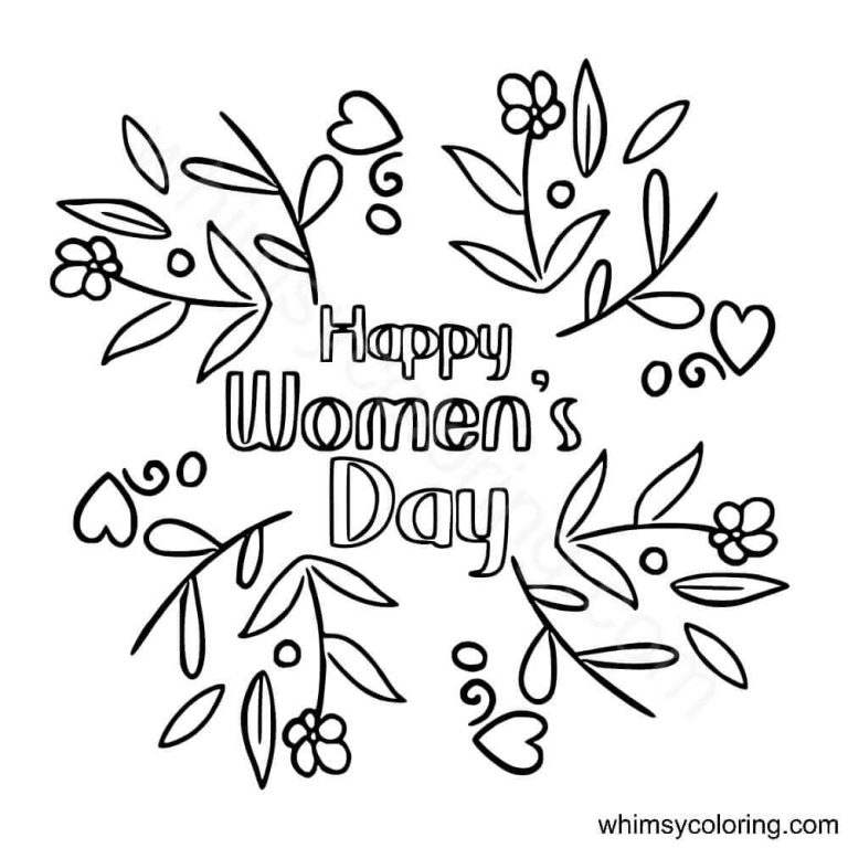 25 Free International Women’s Day Coloring Pages Printable - Whimsy ...