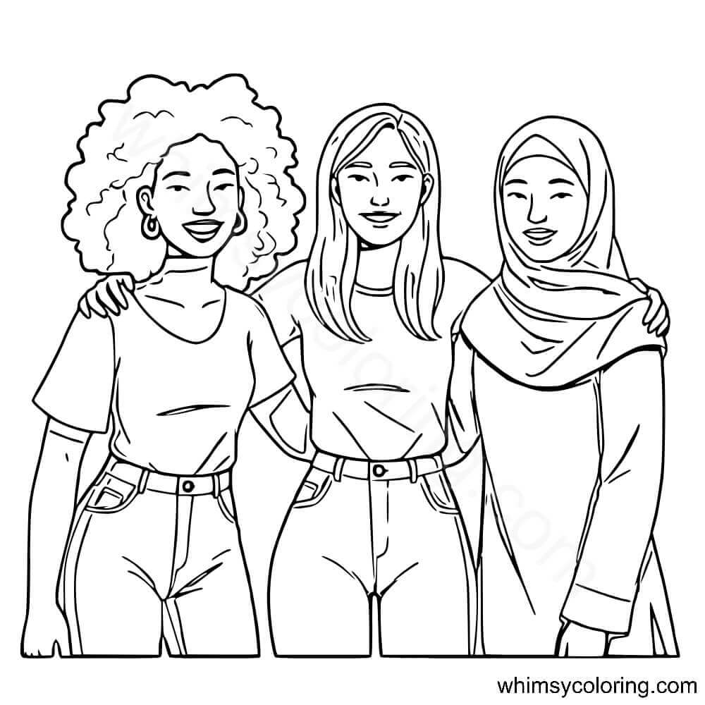 25 Free International Women’s Day Coloring Pages Printable - Whimsy ...