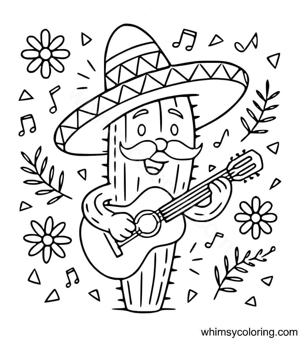 35 Free Cinco De Mayo Coloring Pages To Print - Whimsy Coloring