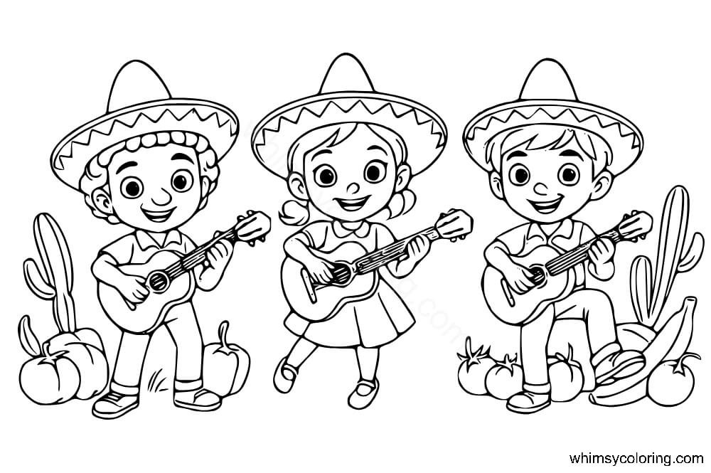 35 Free Cinco De Mayo Coloring Pages To Print - Whimsy Coloring