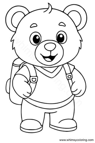 26 Free First Day Of School Coloring Pages - Whimsy Coloring