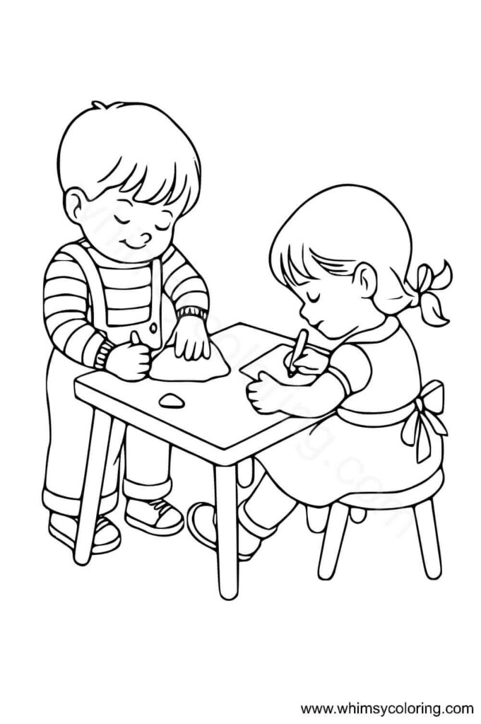 26 Free First Day Of School Coloring Pages - Whimsy Coloring