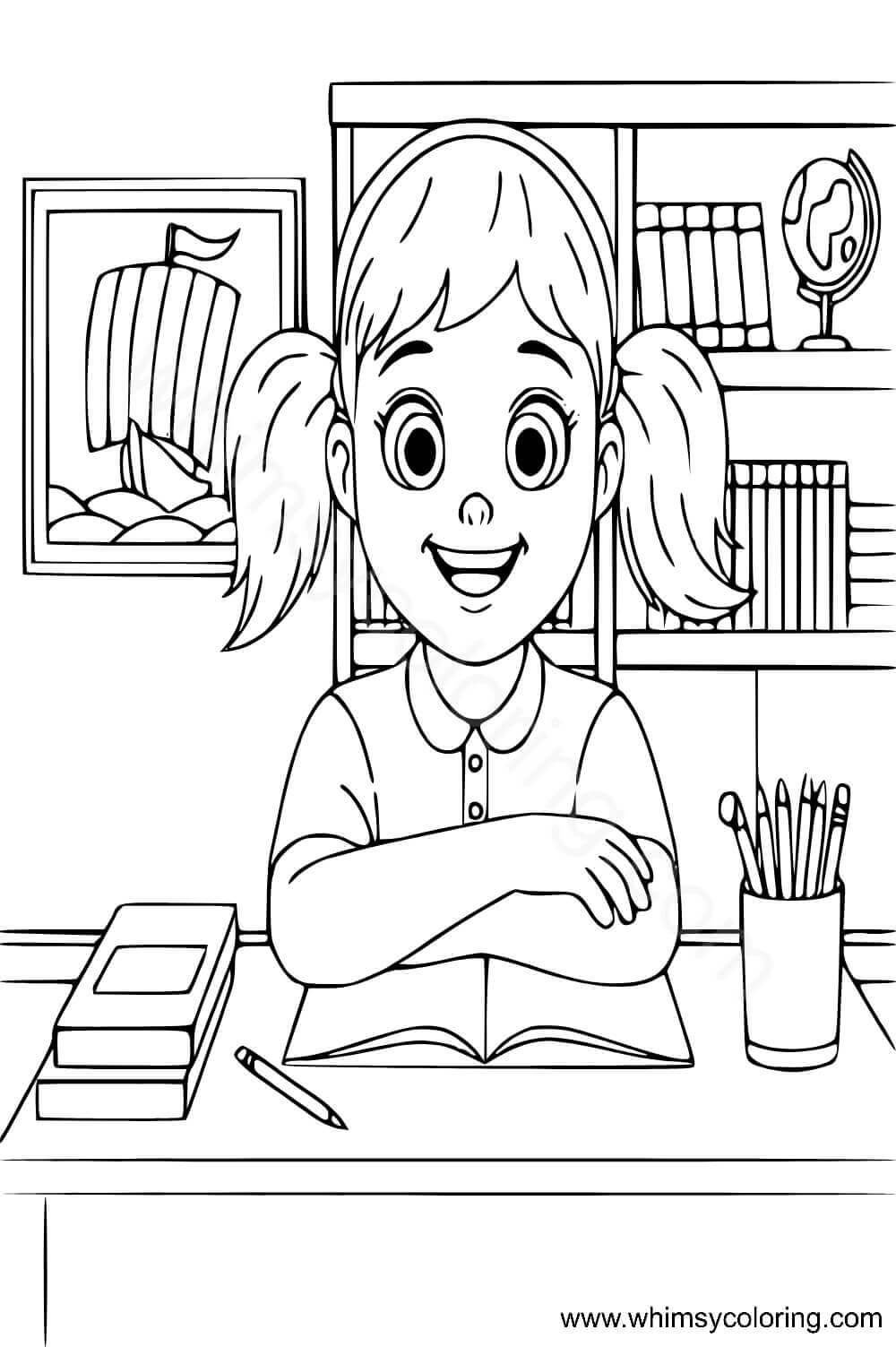 26 Free First Day Of School Coloring Pages - Whimsy Coloring
