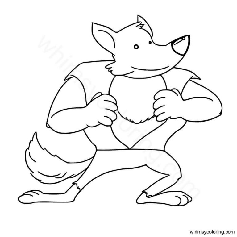 25 Werewolf Coloring Pages Printable - Whimsy Coloring