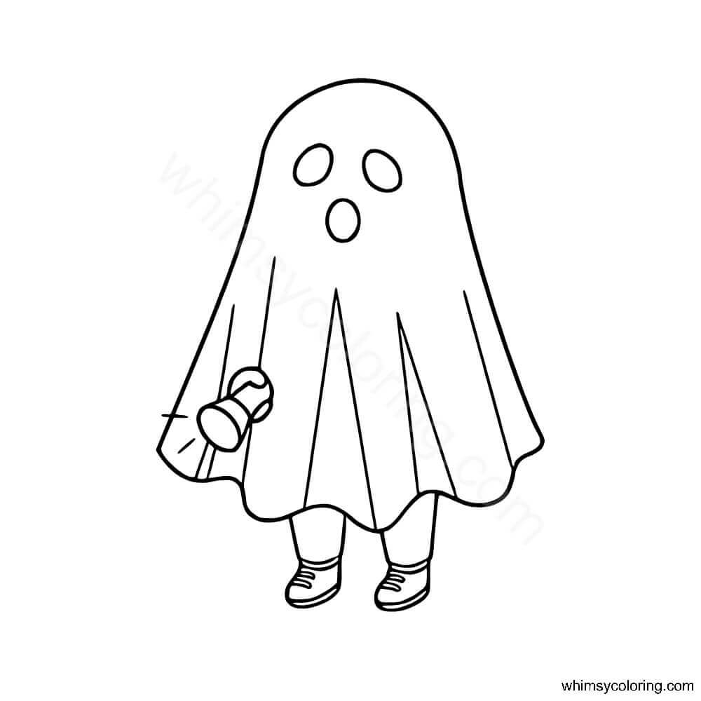 32 Ghost Coloring Pages Printable - Whimsy Coloring