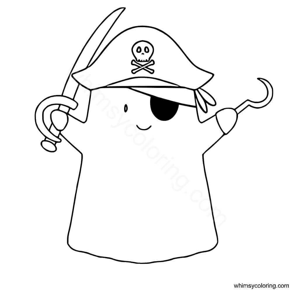 32 Ghost Coloring Pages Printable - Whimsy Coloring