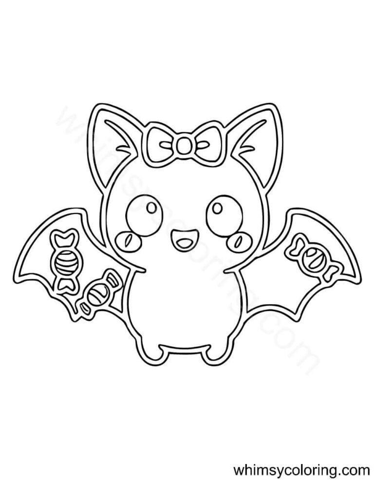 26 Halloween Bat Coloring Pages Printable - Whimsy Coloring