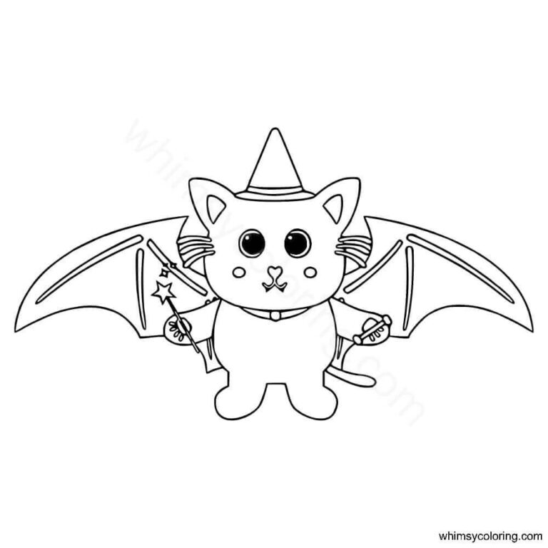 27 Halloween Cat Coloring Pages Printable - Whimsy Coloring