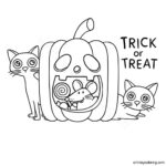 27 Halloween Cat Coloring Pages Printable - Whimsy Coloring