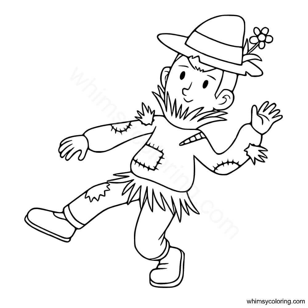 32 Scarecrow Coloring Pages Printable - Whimsy Coloring