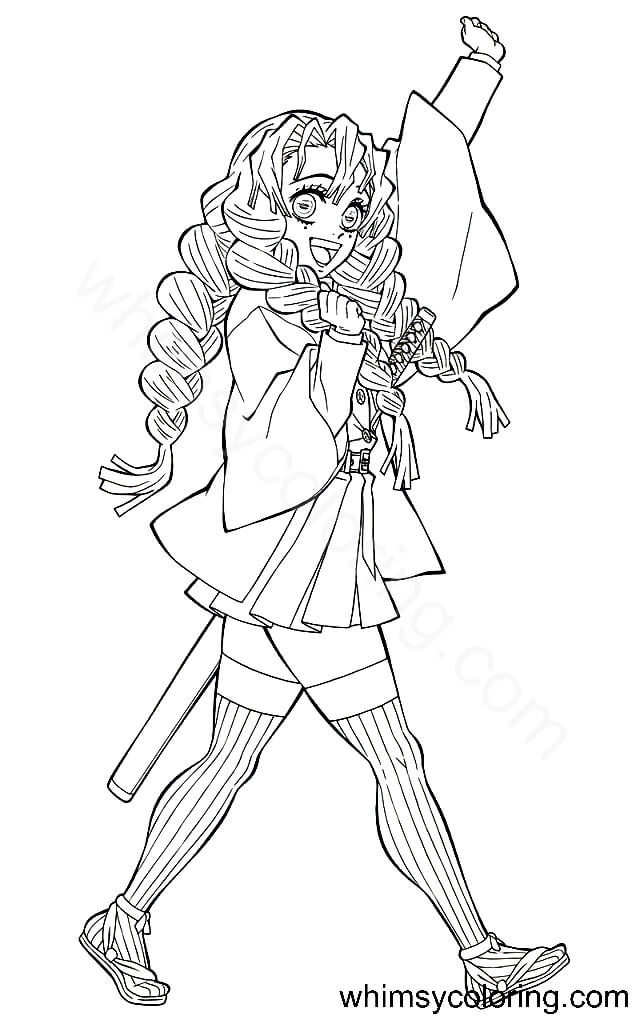 23 Demon Slayer Coloring Pages Printable - Whimsy Coloring