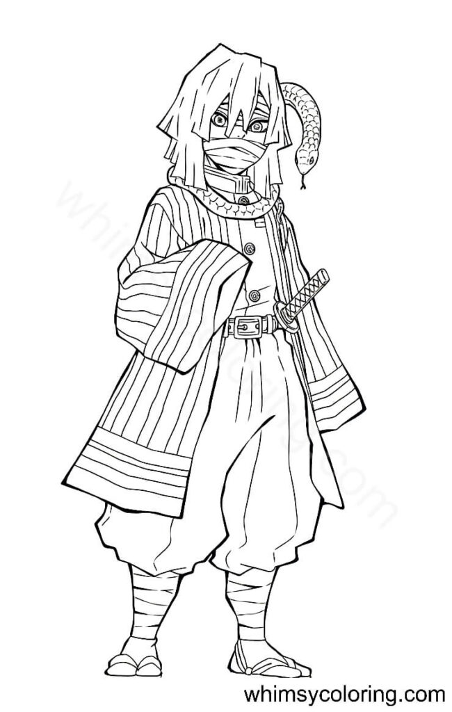 23 Demon Slayer Coloring Pages Printable - Whimsy Coloring