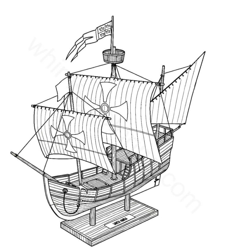 22 Free Columbus Day Coloring Pages - Whimsy Coloring
