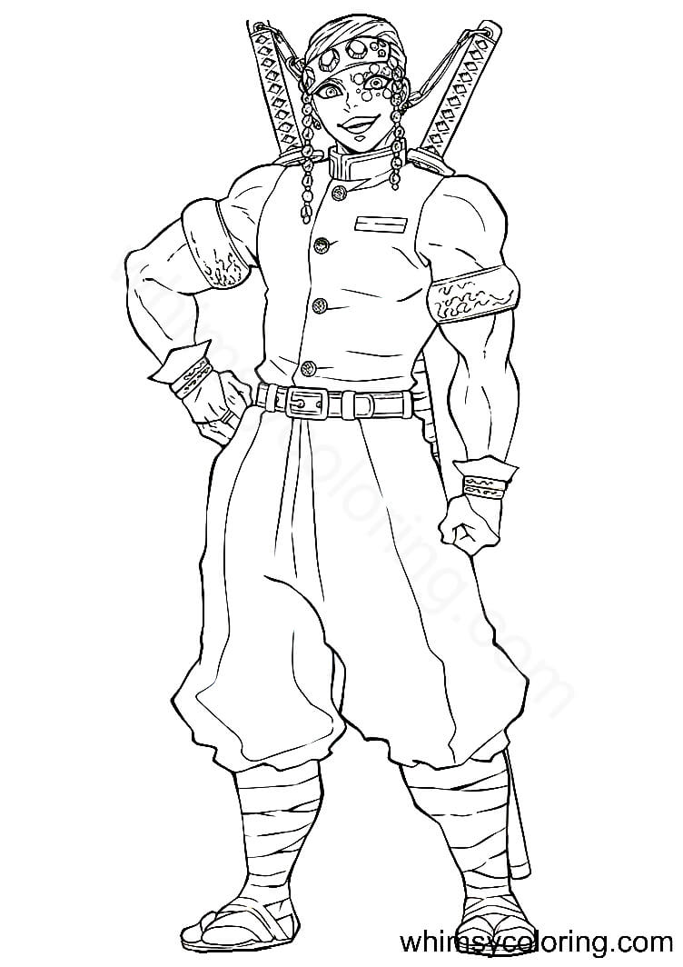 23 Demon Slayer Coloring Pages Printable - Whimsy Coloring
