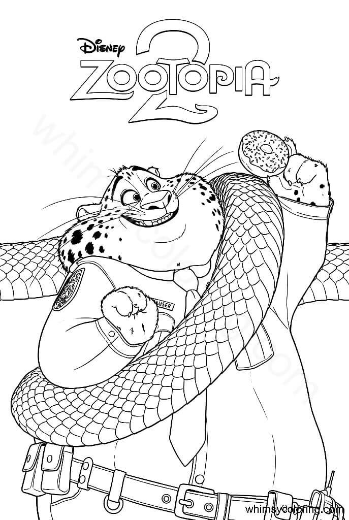 Zootopia 2 Coloring Pages - Whimsy Coloring