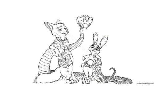 Zootopia 2 Coloring Pages - Whimsy Coloring