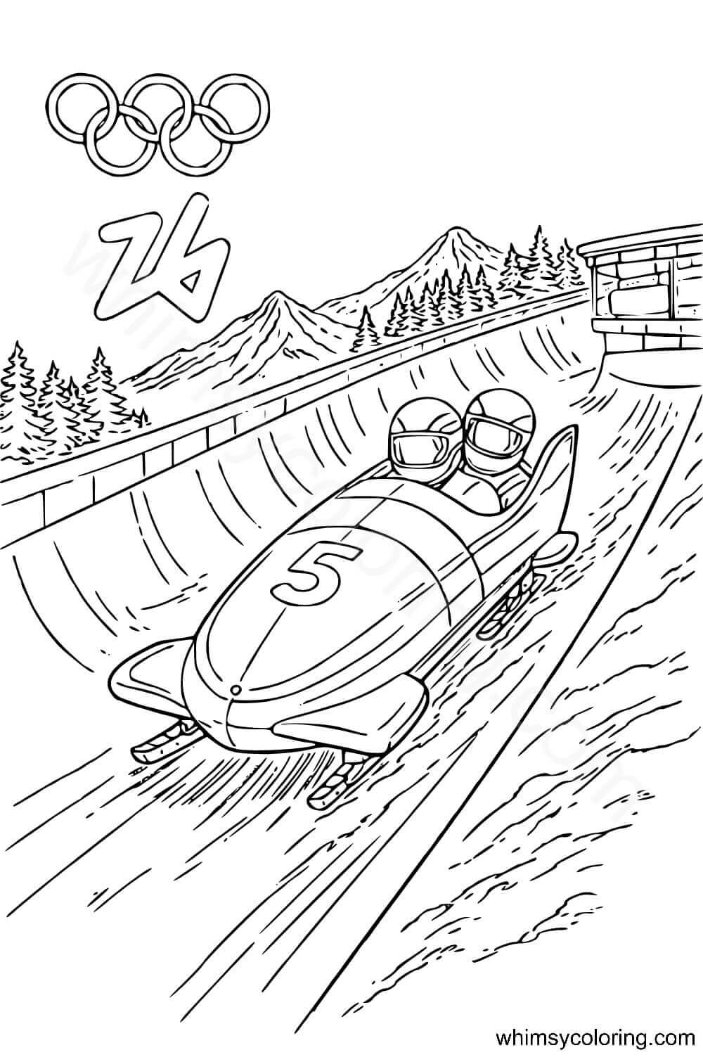21 Winter Olympics Coloring Pages Printable - Whimsy Coloring