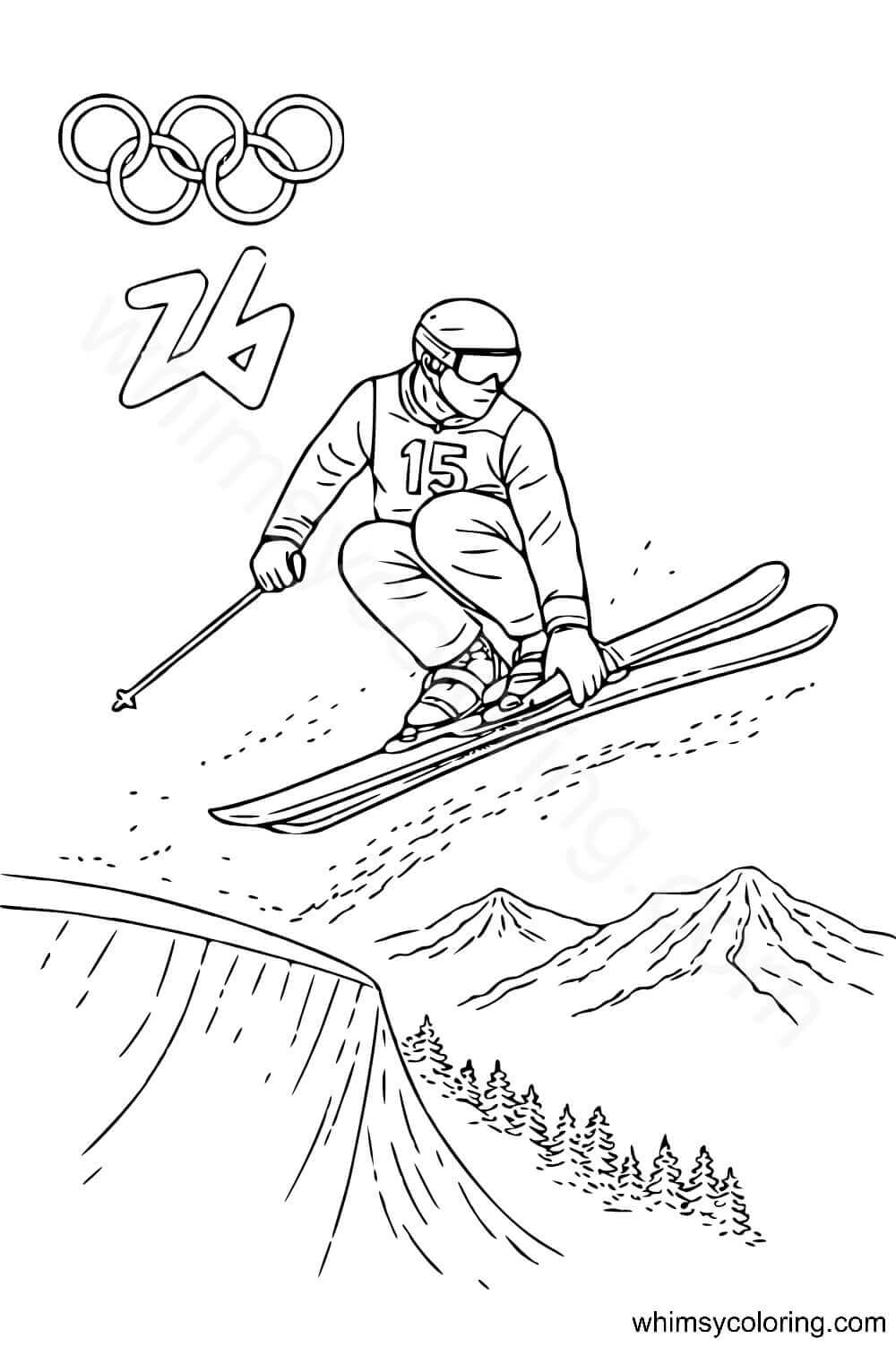 21 Winter Olympics Coloring Pages Printable - Whimsy Coloring