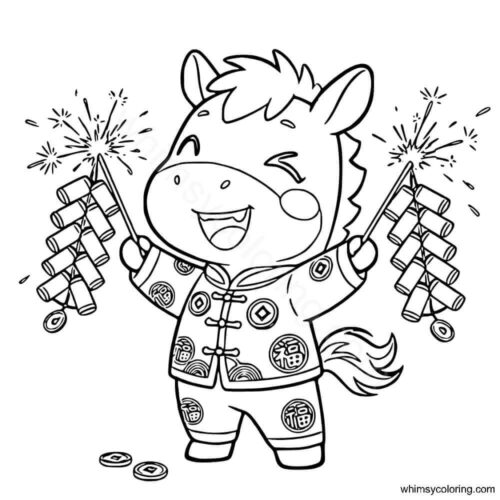 22 Chinese New Year 2026 Coloring Pages - Whimsy Coloring