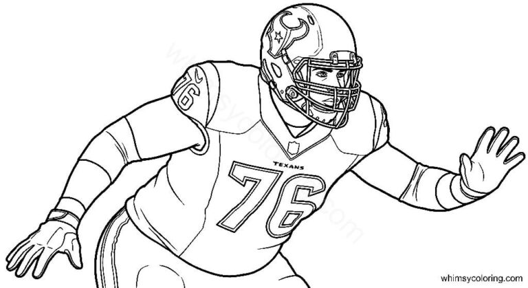 16 Houston Texans Coloring Pages Printable - Whimsy Coloring