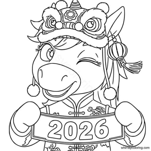 22 Chinese New Year 2026 Coloring Pages - Whimsy Coloring