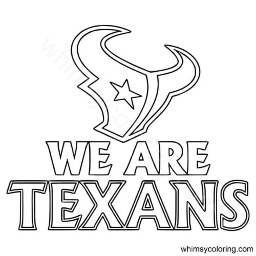 16 Houston Texans Coloring Pages Printable - Whimsy Coloring