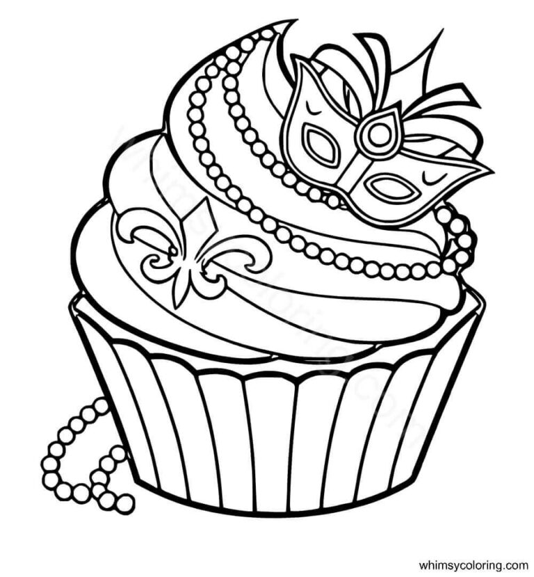 30 Mardi Gras Coloring Pages - Whimsy Coloring