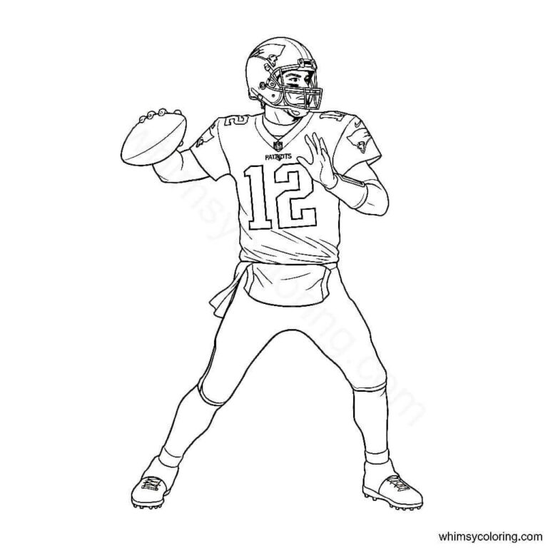 15 Free New England Patriots Coloring Pages Printable - Whimsy Coloring