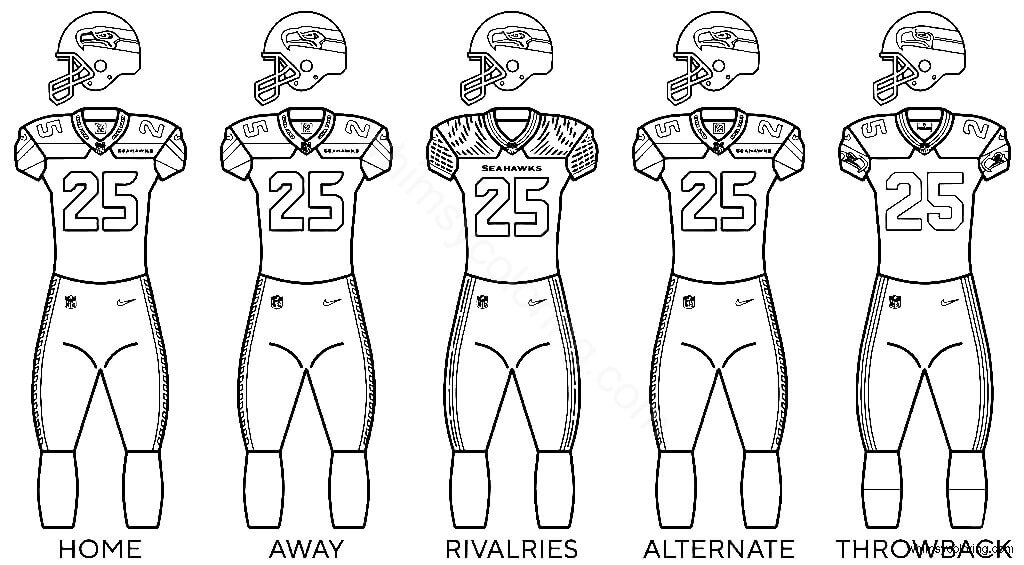 16 Free Seattle Seahawks Coloring Pages Printable - Whimsy Coloring