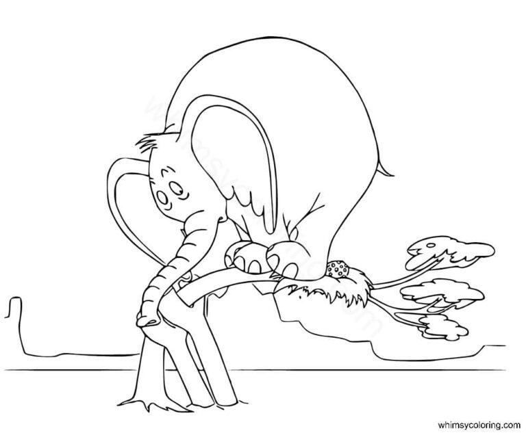 19 Free Horton Hears A Who Coloring Pages Printable - Whimsy Coloring