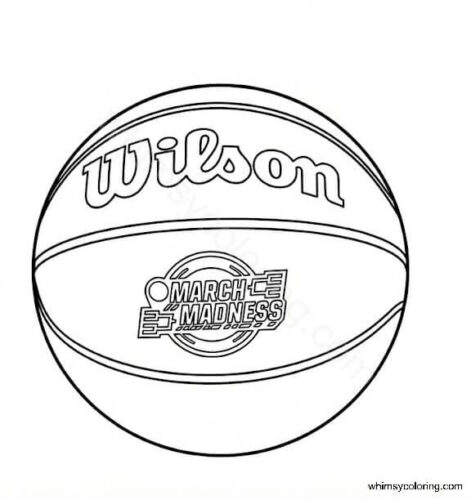 18 March Madness Coloring Pages Printable - Whimsy Coloring