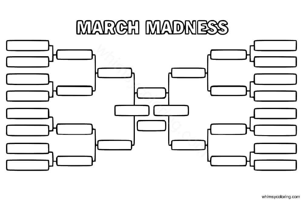 18 March Madness Coloring Pages Printable - Whimsy Coloring
