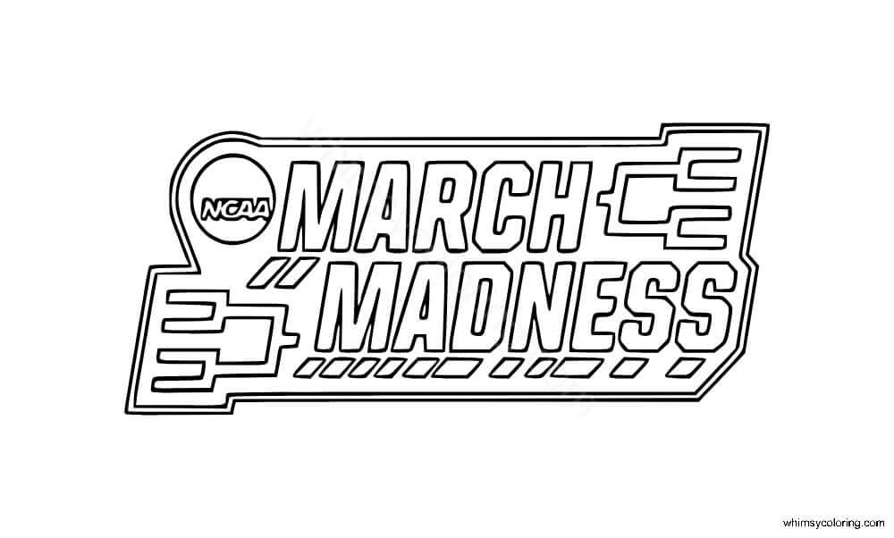 18 March Madness Coloring Pages Printable - Whimsy Coloring